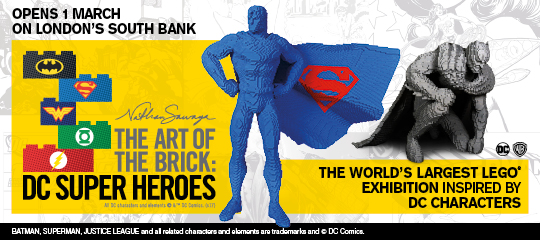 The Art of the Brick: DC comic Super Heroes - Chiltern Traveller